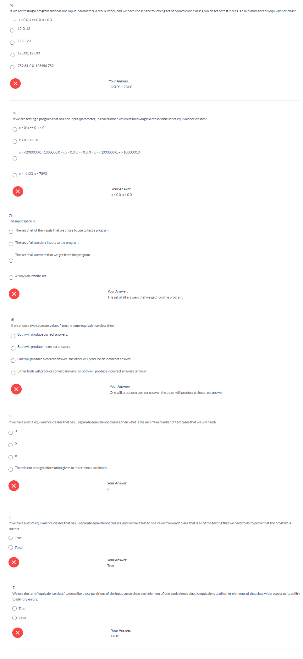 Look at wrong red answers. These are not correct. I | Chegg.com