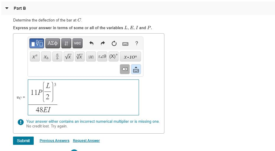 Solved The bar is supported by a roller constraint at B, | Chegg.com