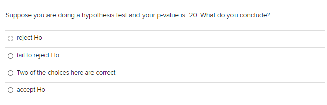 Solved Suppose you are doing a hypothesis test and your | Chegg.com
