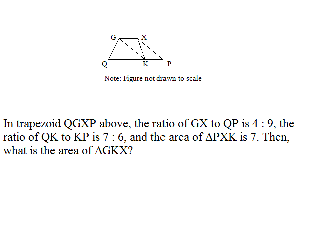 Solved Note: Figure not drawn to scale In trapezoid QGXP | Chegg.com