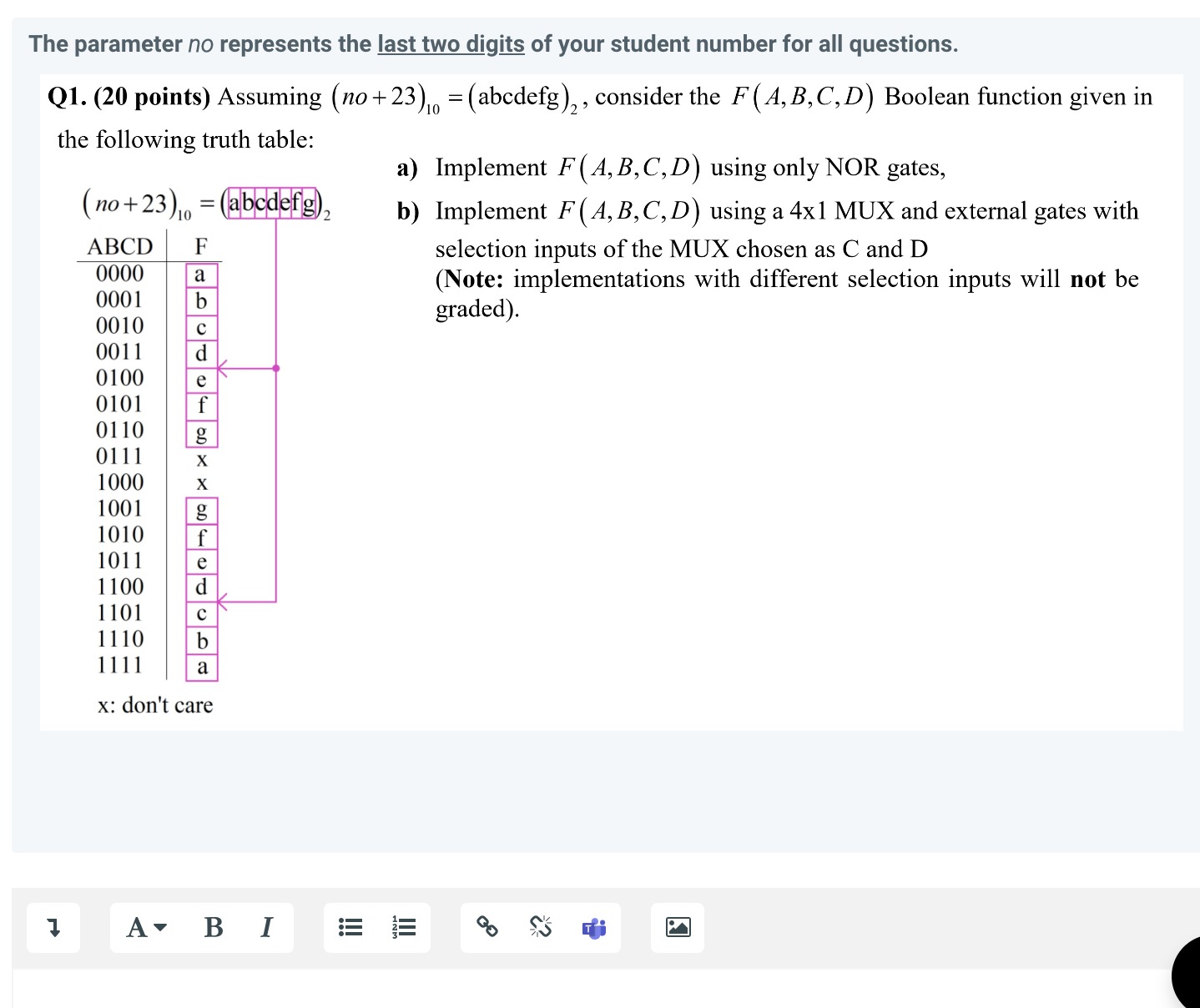 Solved The parameter no represents the last two digits of | Chegg.com