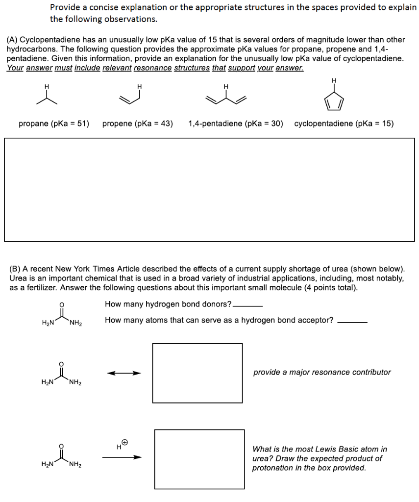 Solved Provide a concise explanation or the appropriate | Chegg.com
