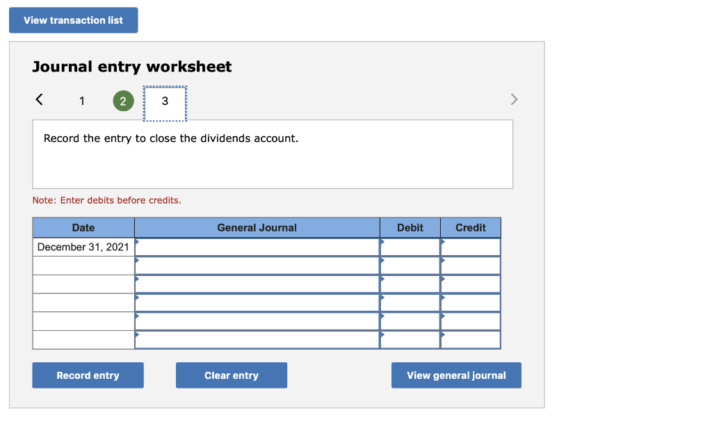 Solved Journal entry worksheet Record the entry to | Chegg.com