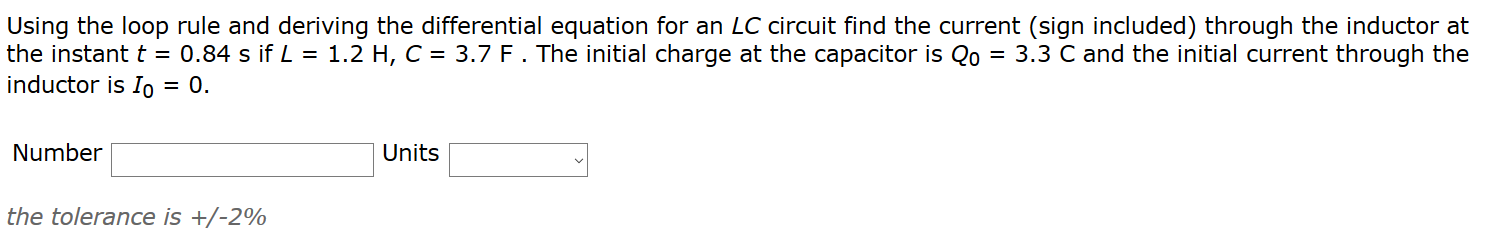 Solved Using the loop rule and deriving the differential | Chegg.com