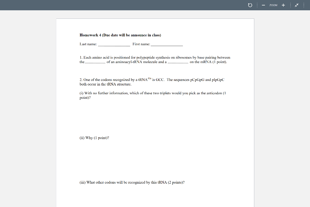 Solved Homework 4 (Due date will be announce in class) Last | Chegg.com