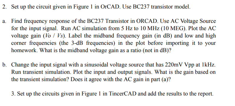 Solved Figure 12. Set up the circuit given in Figure 1 in | Chegg.com