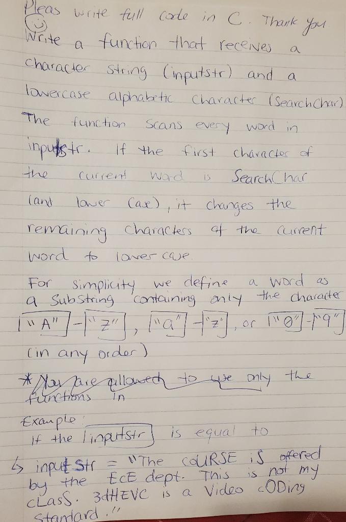 Solved Write а a Pleas write full code in C. Thank you | Chegg.com