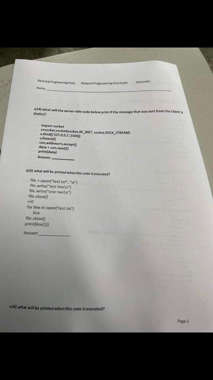 Solved import socket s=socket.socket(socket.AF_INET, | Chegg.com
