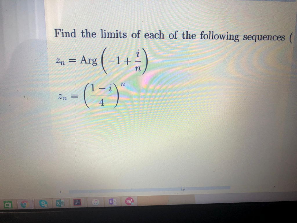 Solved Find the limits of each of the following sequences Zn | Chegg.com