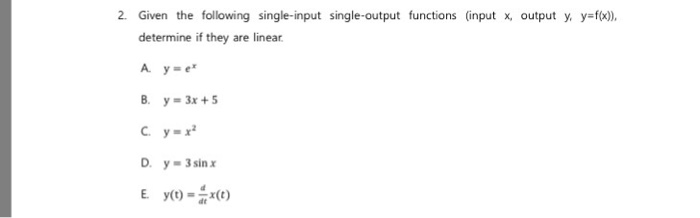 Solved Given the following single-input single-output | Chegg.com