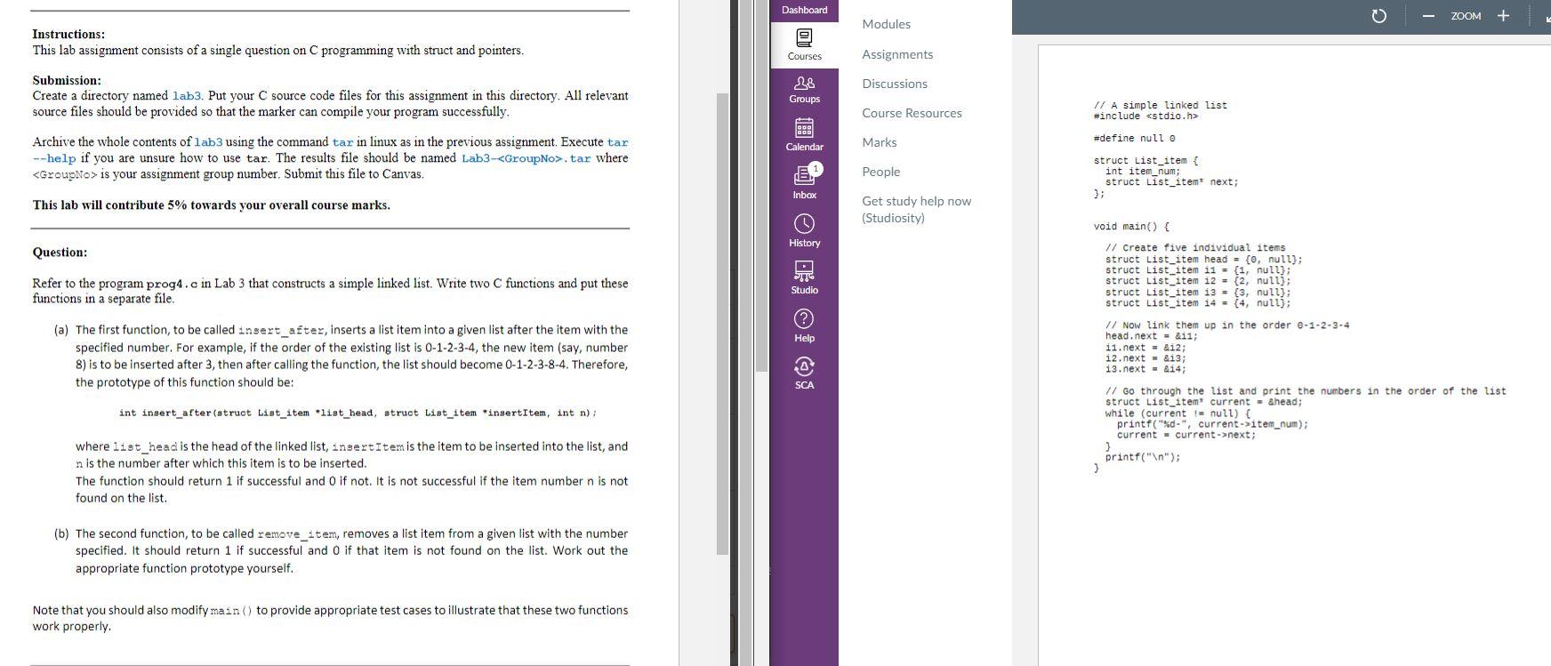 Solved Dashboard с ZOOM + Modules Instructions: This lab | Chegg.com