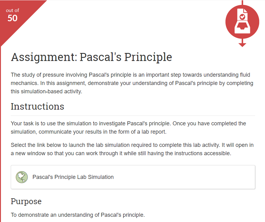 Out Of 50 Assignment Pascal S Principle The Study Of Chegg