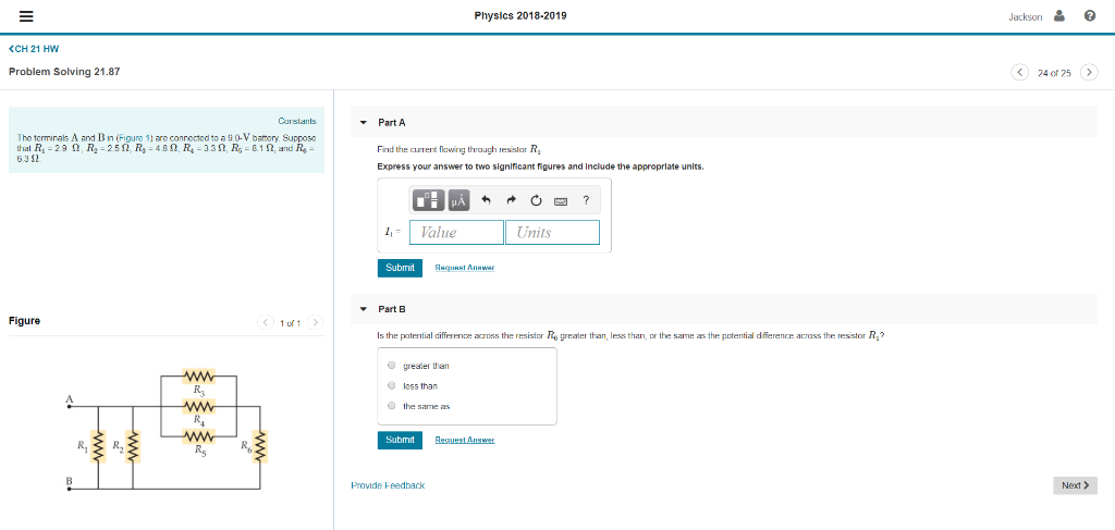 Solved Jackson Physics 2018-2019 ackson& Physics 2018-2019 | Chegg.com