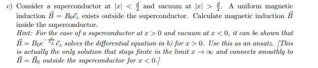 Solved 3. London equation Pfree Given the Maxwell equations | Chegg.com