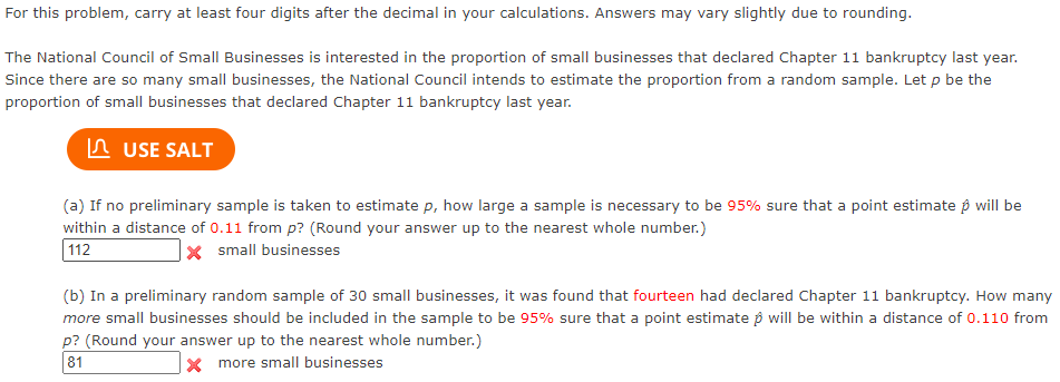 Solved this problem, carry at least four digits after the | Chegg.com