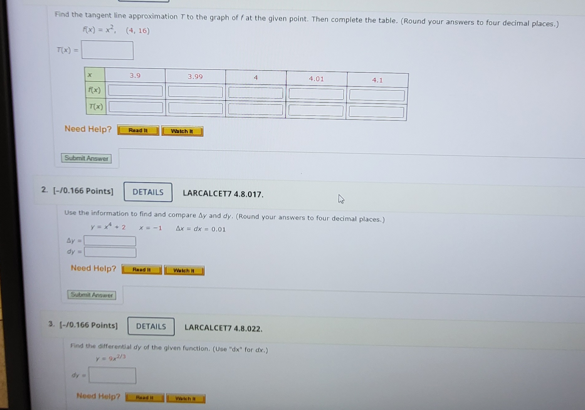 Find the tangent line approximation T ﻿to the graph | Chegg.com