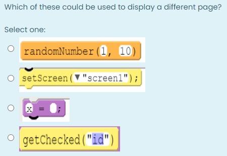 Solved 1. Blocks based programming are human readable | Chegg.com