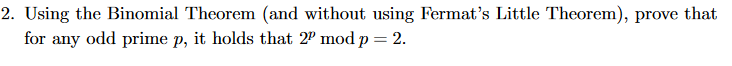 Solved Using the Binomial Theorem (and without using | Chegg.com