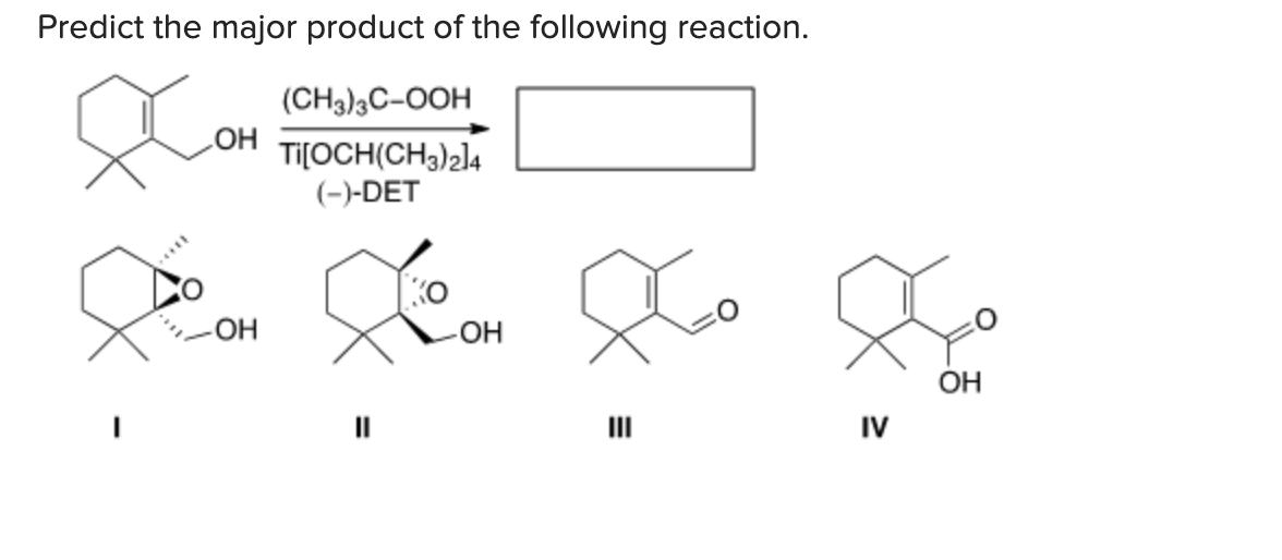 Solved Predict the major product of the following reaction. | Chegg.com