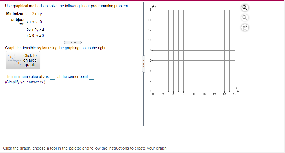 Solved AY 16- Use graphical methods to solve the following | Chegg.com