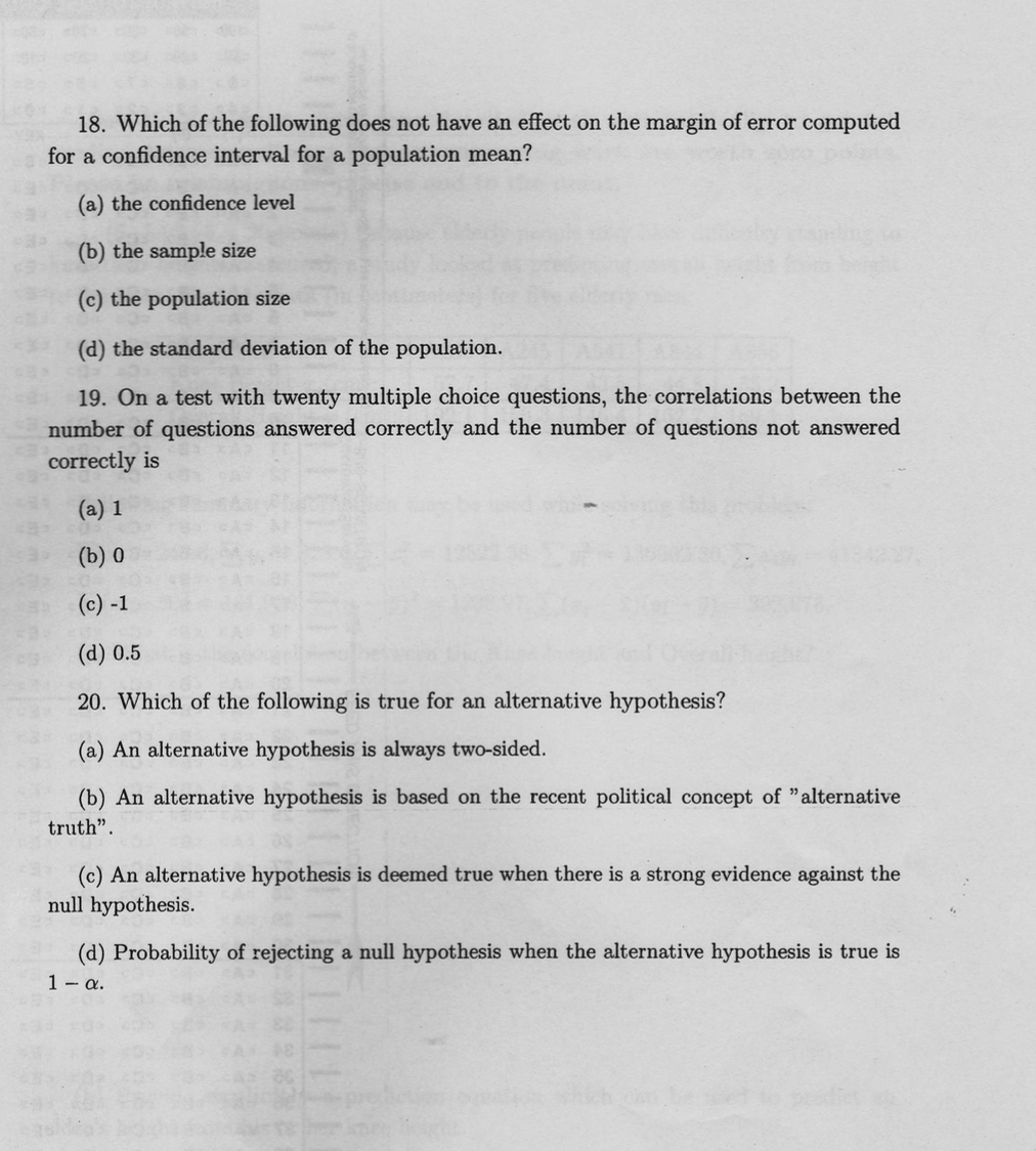 Solved 18. Which of the following does not have an effect on | Chegg.com