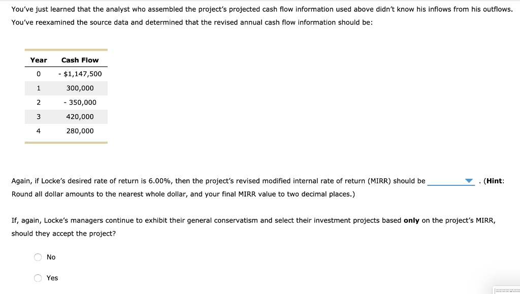 Solved 10. Cashflow patterns and the modified rate of return | Chegg.com