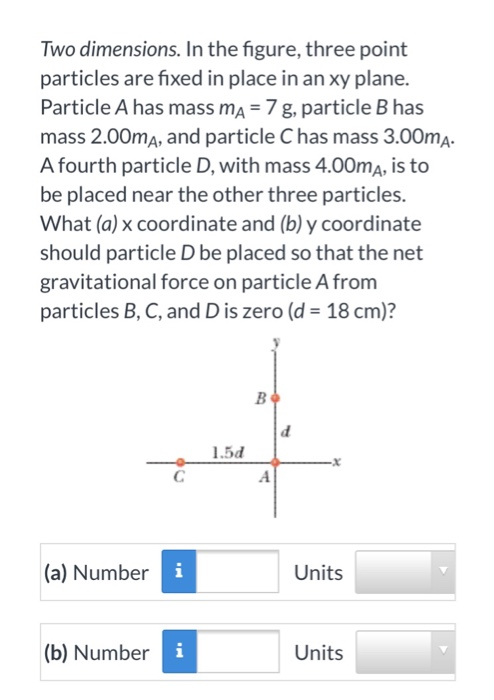 Solved Two dimensions. In the figure, three point particles | Chegg.com