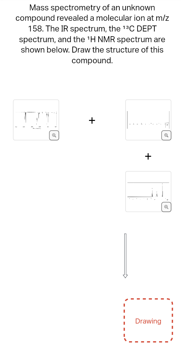 Mass spectrometry of an unknown compound revealed a | Chegg.com