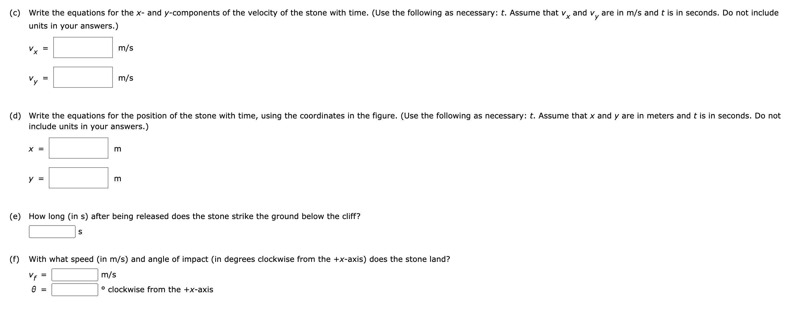 Solved (a) What are the coordinates of the initial position | Chegg.com