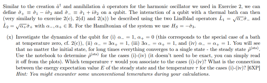 Solved Similar to the creation a^† and annihilation a^ | Chegg.com