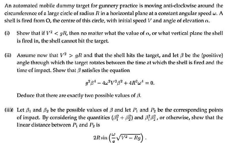 Solved An automated mobile dummy target for gunnery practice | Chegg.com