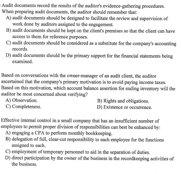 Solved: Which Of The Following Is NOT A Requirement Of The... | Chegg.com