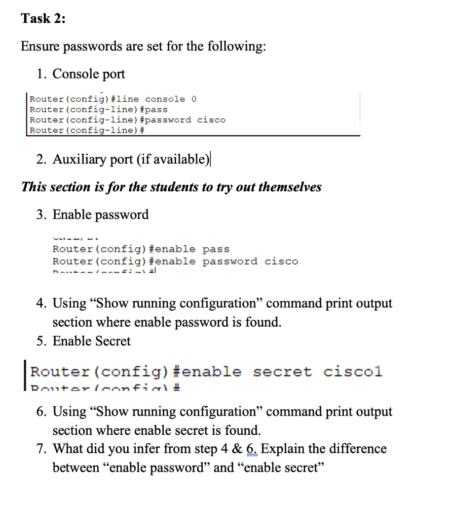 Solved Planning and designing a network infrastructure. Task | Chegg.com