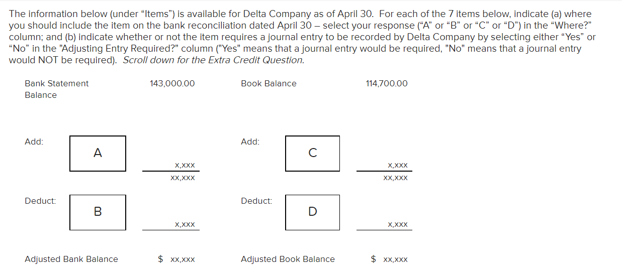 Solved The information below (under "Items") is available | Chegg.com
