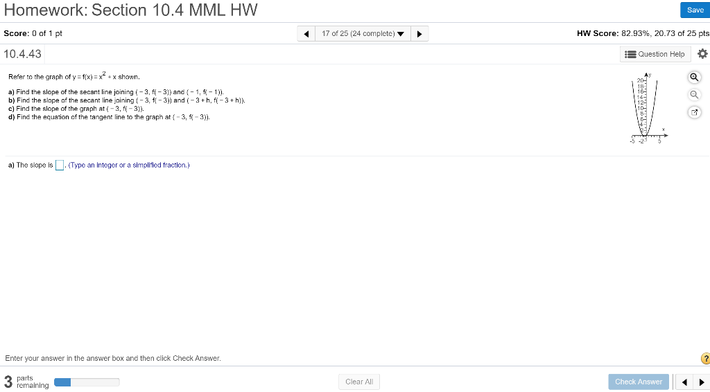 Solved Homework Section 10 4 Mml Hw Save Score 0 Of 1 Pt