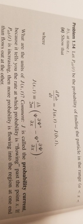 Solved a Problem 1.14 Let Pab(t) be the probability of | Chegg.com