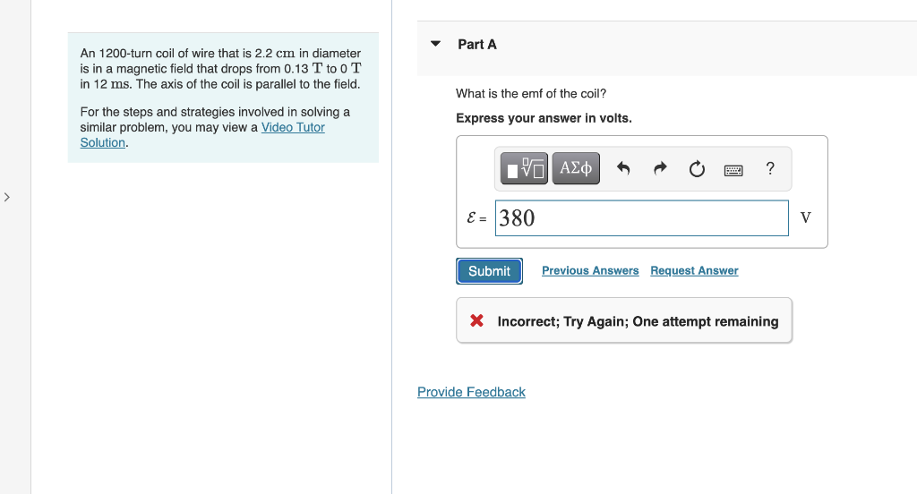 Solved An 1200-turn coil of wire that is 2.2 cm in diameter | Chegg.com