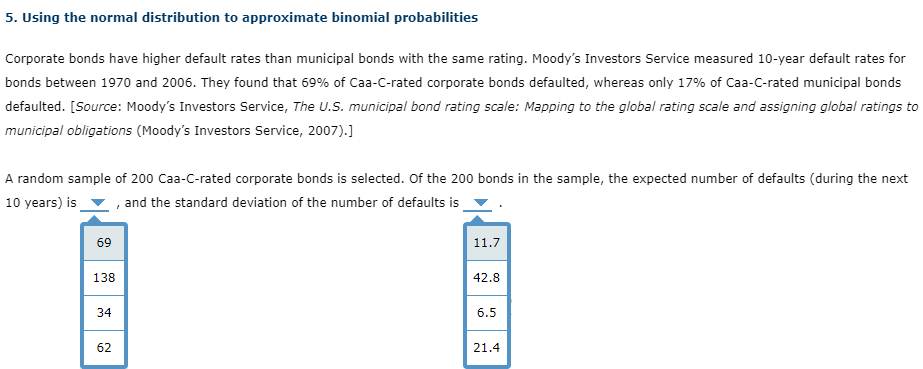 [Solved]: 5. Using the normal distribution to approximate