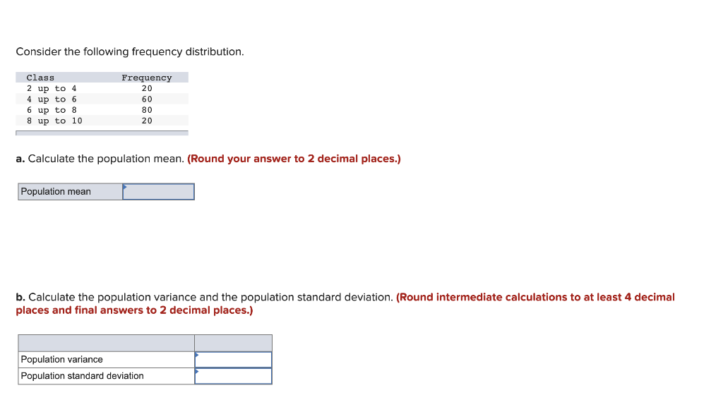 Solved Consider The Following Frequency Distribution Class