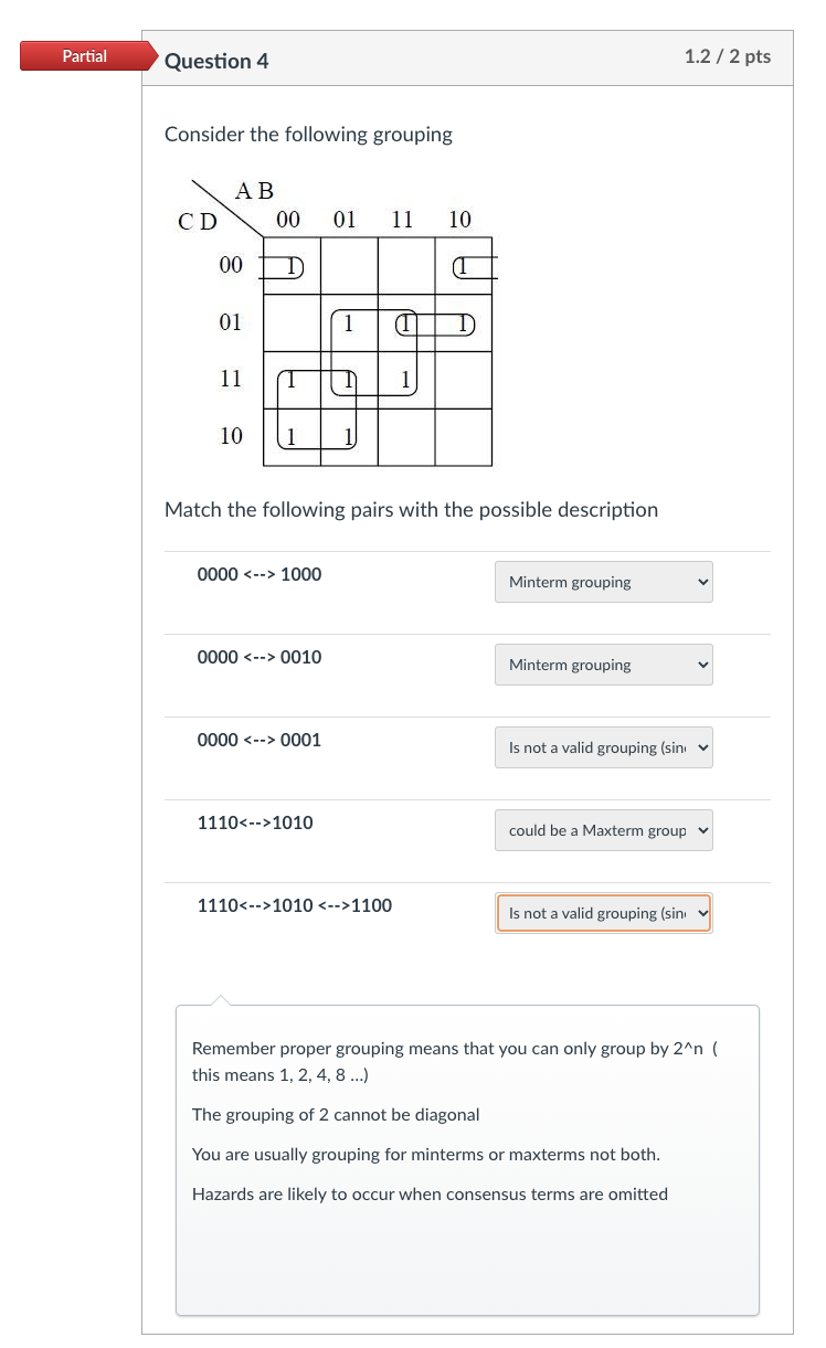 Solved Partial Question 4 1.2 / 2 pts Consider the following | Chegg.com Solved Partial Question 4 1.2 / 2 pts Consider the following | Chegg.com