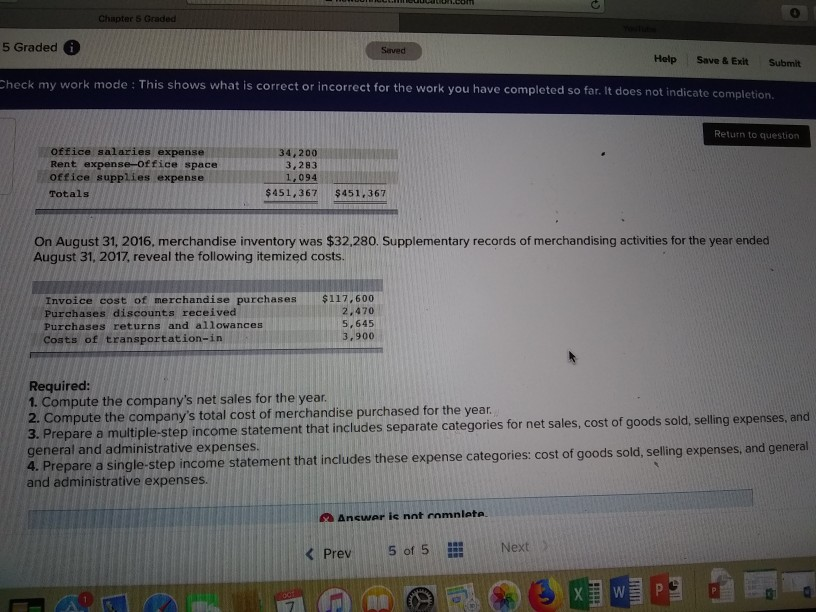 Solved Help Save & Exit Check my work mode: This shows what | Chegg.com