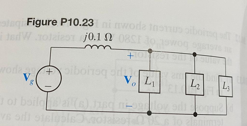 Solved 23 The three parallel loads in the circuit shown in | Chegg.com