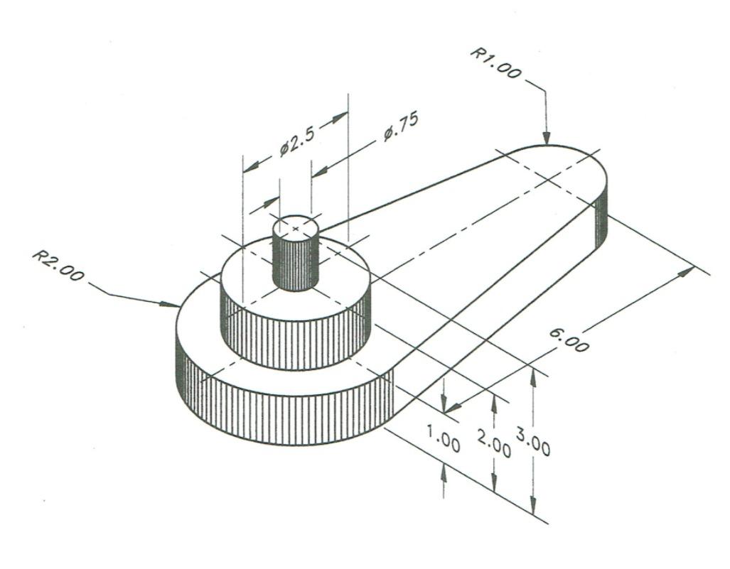 Solved Model this part in SolidWorks and create | Chegg.com
