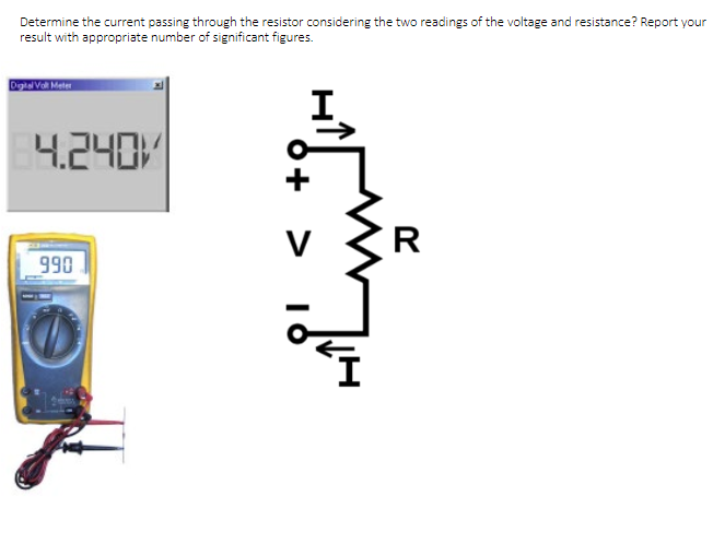 Solved Determine the current passing through the resistor | Chegg.com