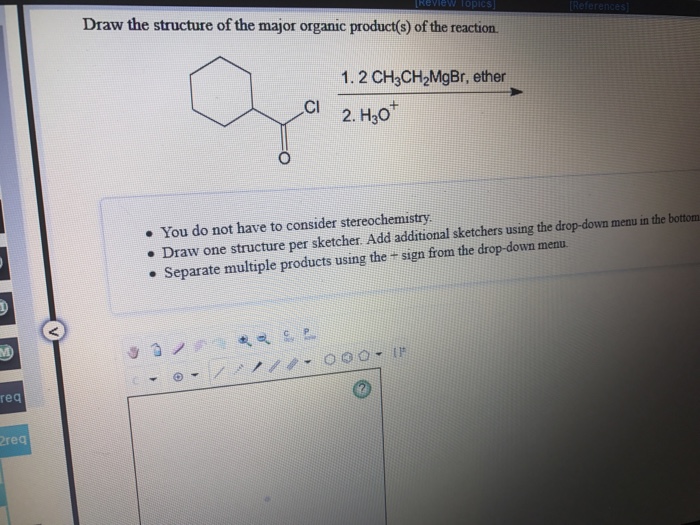 Solved [Review Topics] [Reference Draw the structure of the | Chegg.com