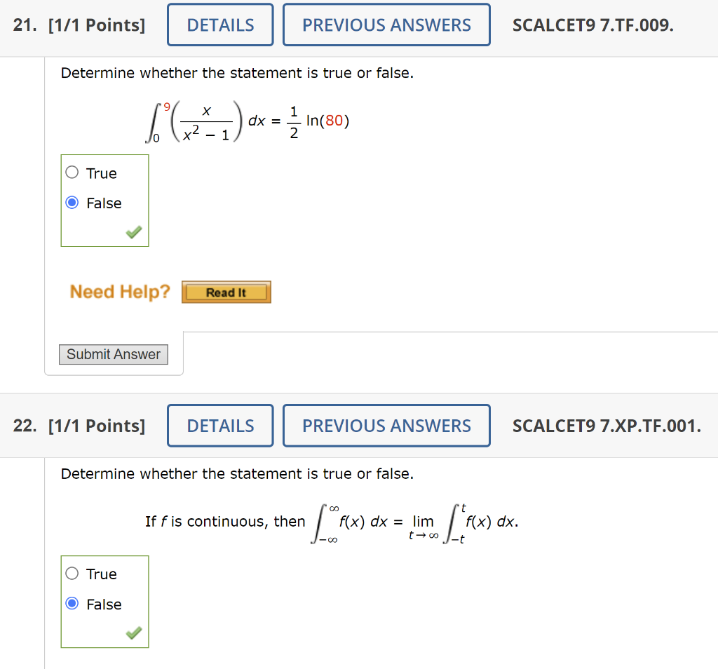 Solved 21. [1/1 Points] DETAILS PREVIOUS ANSWERS SCALCET9 | Chegg.com