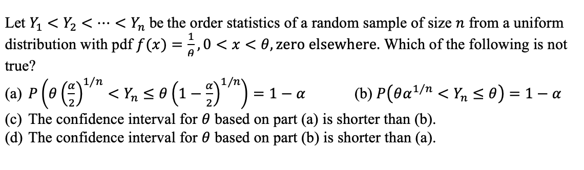 Solved Let Y1 | Chegg.com