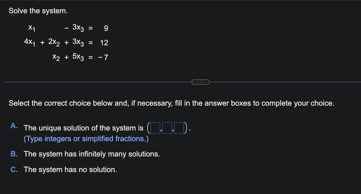 Solved Select the correct choice below and, if necessary, | Chegg.com