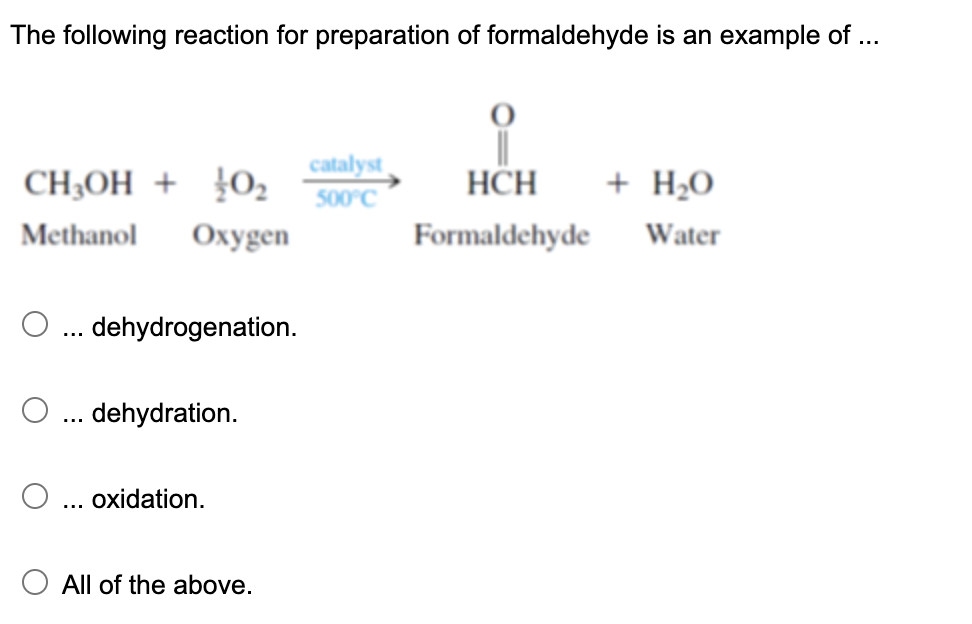 Solved The following reaction for preparation of | Chegg.com