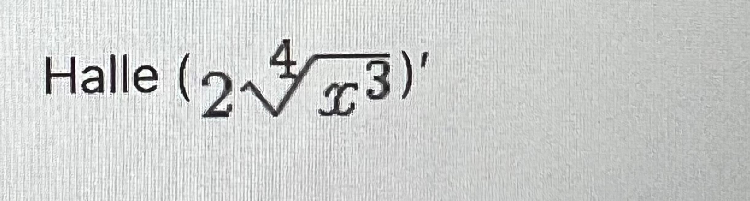 Solved Halle (24x3)′Halle (24x3)′ | Chegg.com